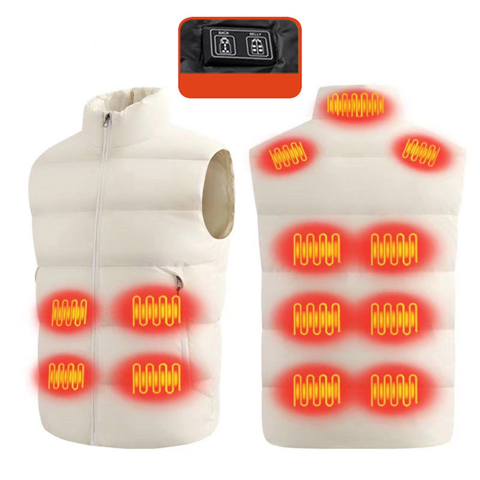 cllios Heated Vest for Women,Electric Vest Mens with 9 Heating Zones ...
