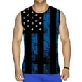 cllios Independence Day Tank Tops for Men Patriotic American Flag Graphic Tees Comfortable ...