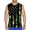 cllios Independence Day Tank Tops for Men Patriotic American Flag Graphic Tees Comfortable ...