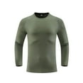 cllios Long Sleeve Shirts for Men Quick Dry Moisture Wicking Tee Shirts Round Neck Workout ...