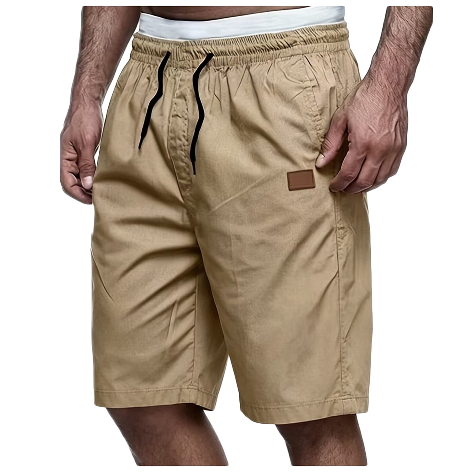 cllios Men Shorts with Pockets Quick Dry Lightweight Knee Length Pants ...