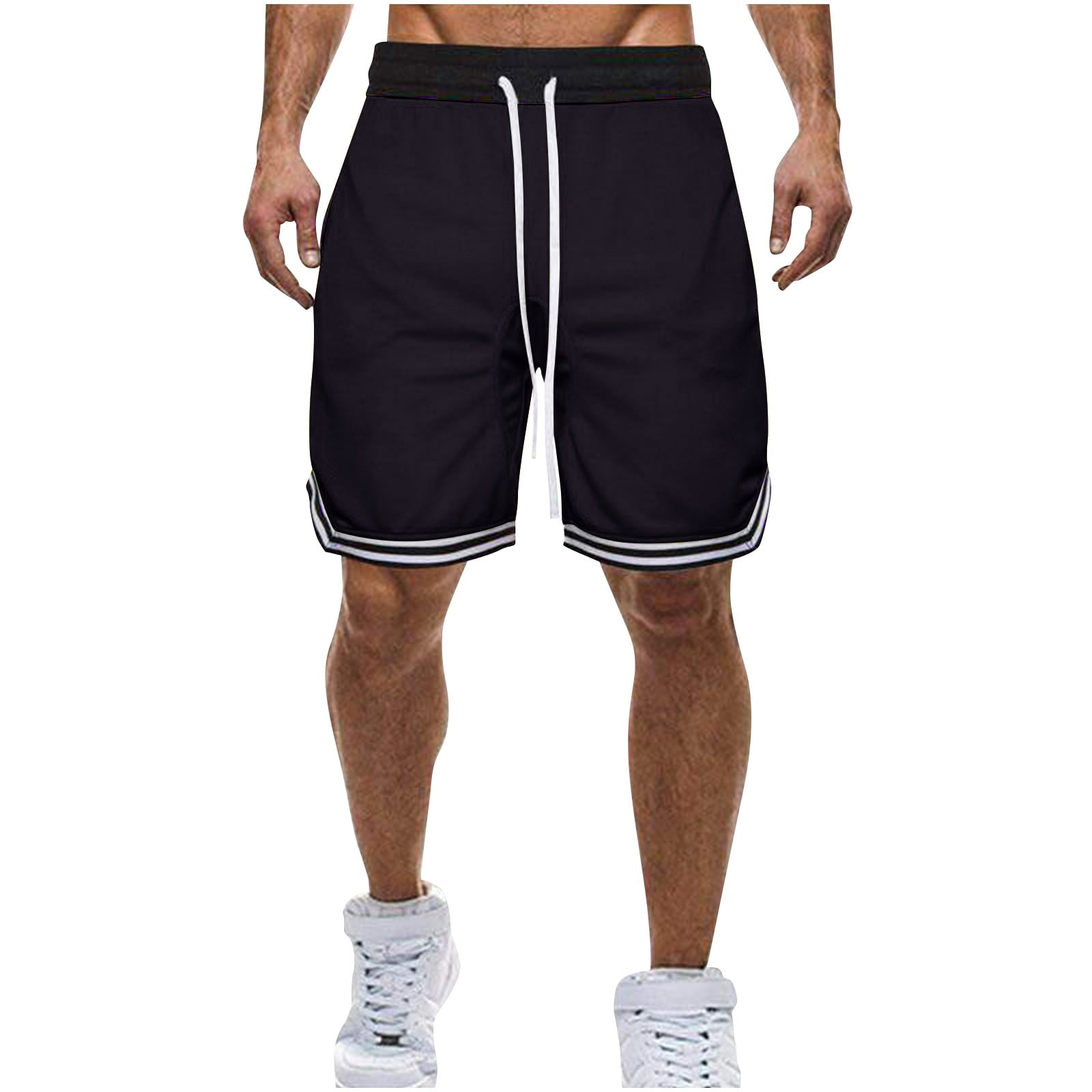 cllios Men's Athletic Shorts Color Block Workout Shorts for Men ...