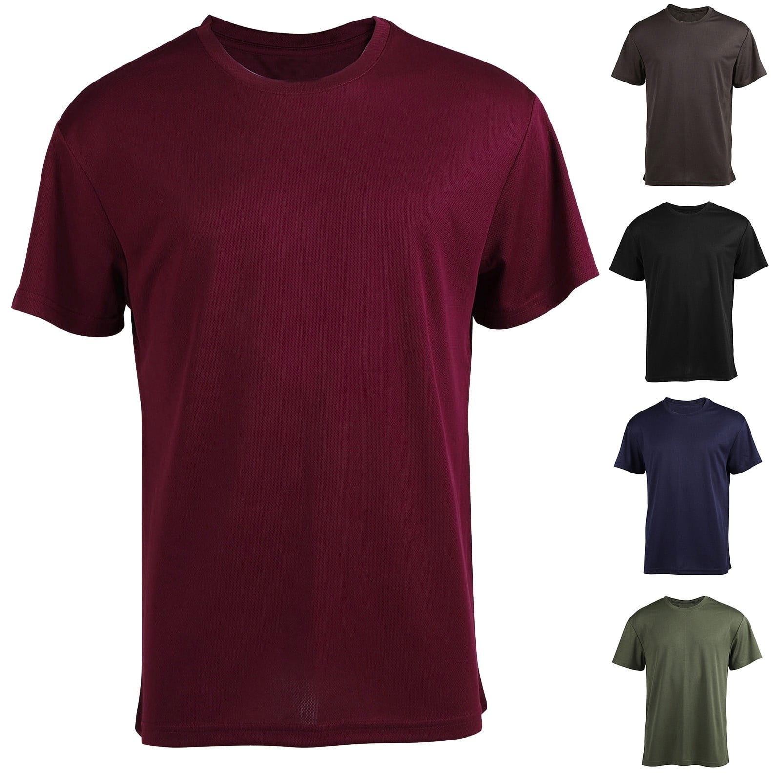 cllios Men's Big and Tall Short Sleeve Moisture Wicking Athletic T-Shirts Summer Quick Dry ...
