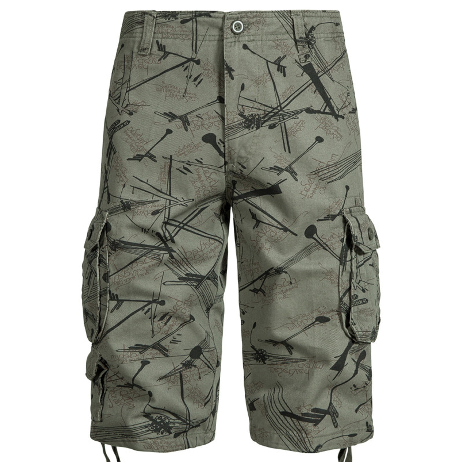 cllios Men's Camo Cargo Shorts Outdoor Tactical Athletic Shorts Gym ...