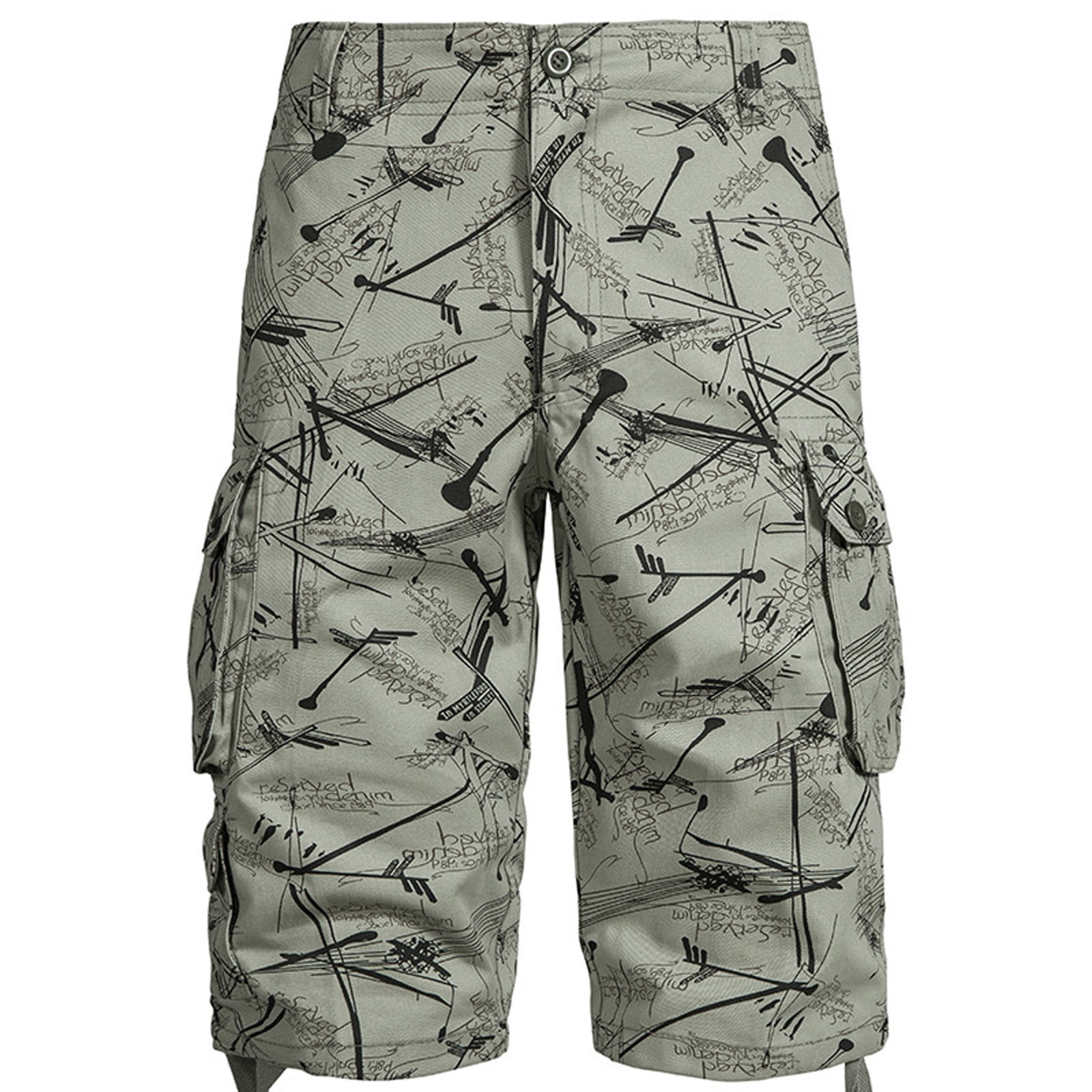 cllios Men's Camo Cargo Shorts Outdoor Tactical Athletic Shorts Gym ...