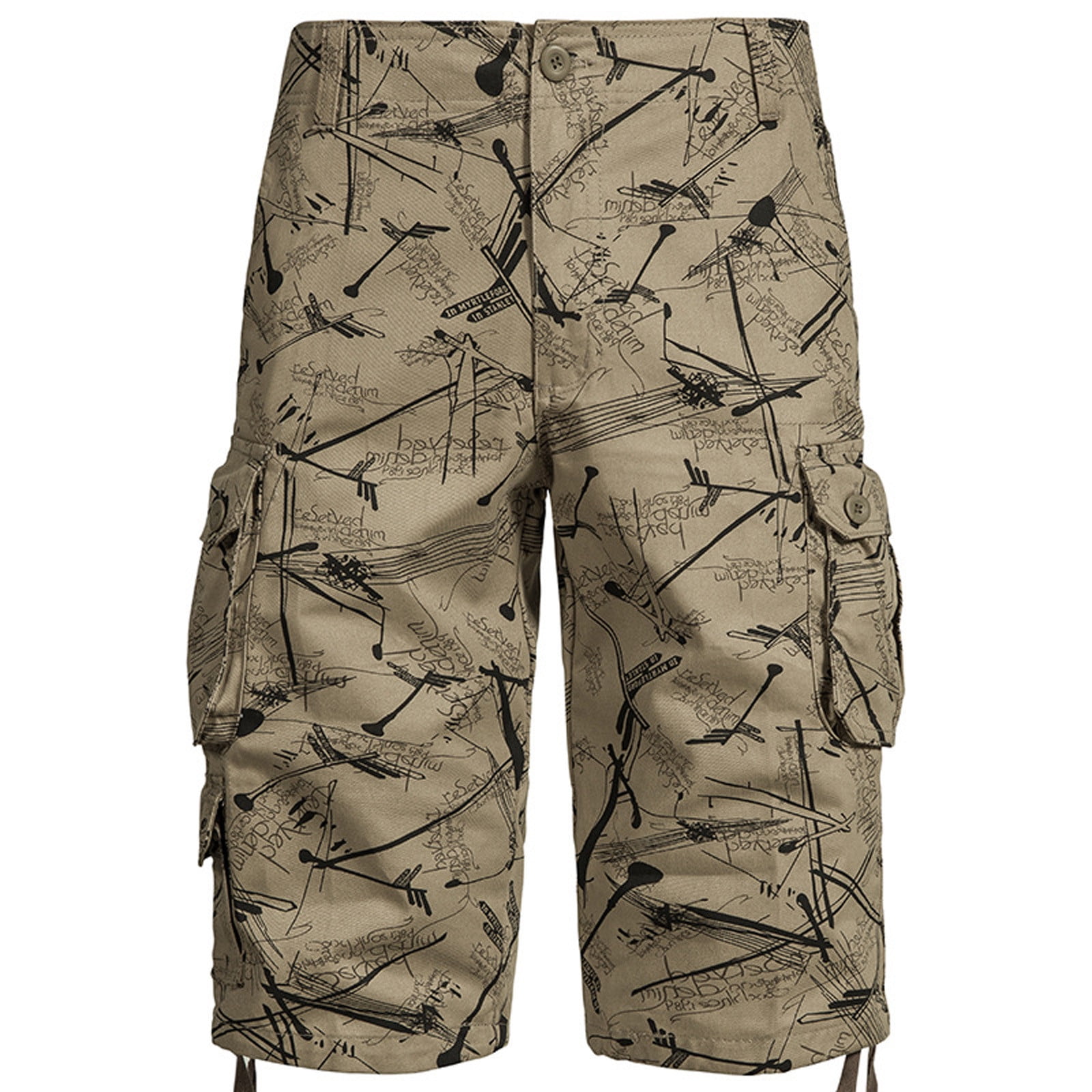 cllios Men's Camo Cargo Shorts Outdoor Tactical Athletic Shorts Gym ...