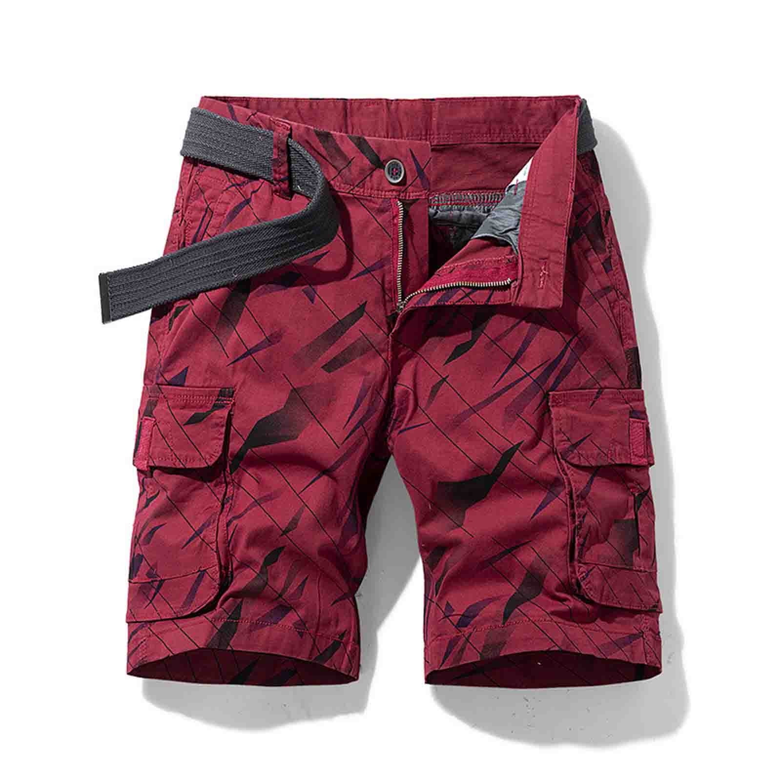 cllios Men's Cargo Shorts Big and Tall Multi Pockets Shorts Outdoor ...