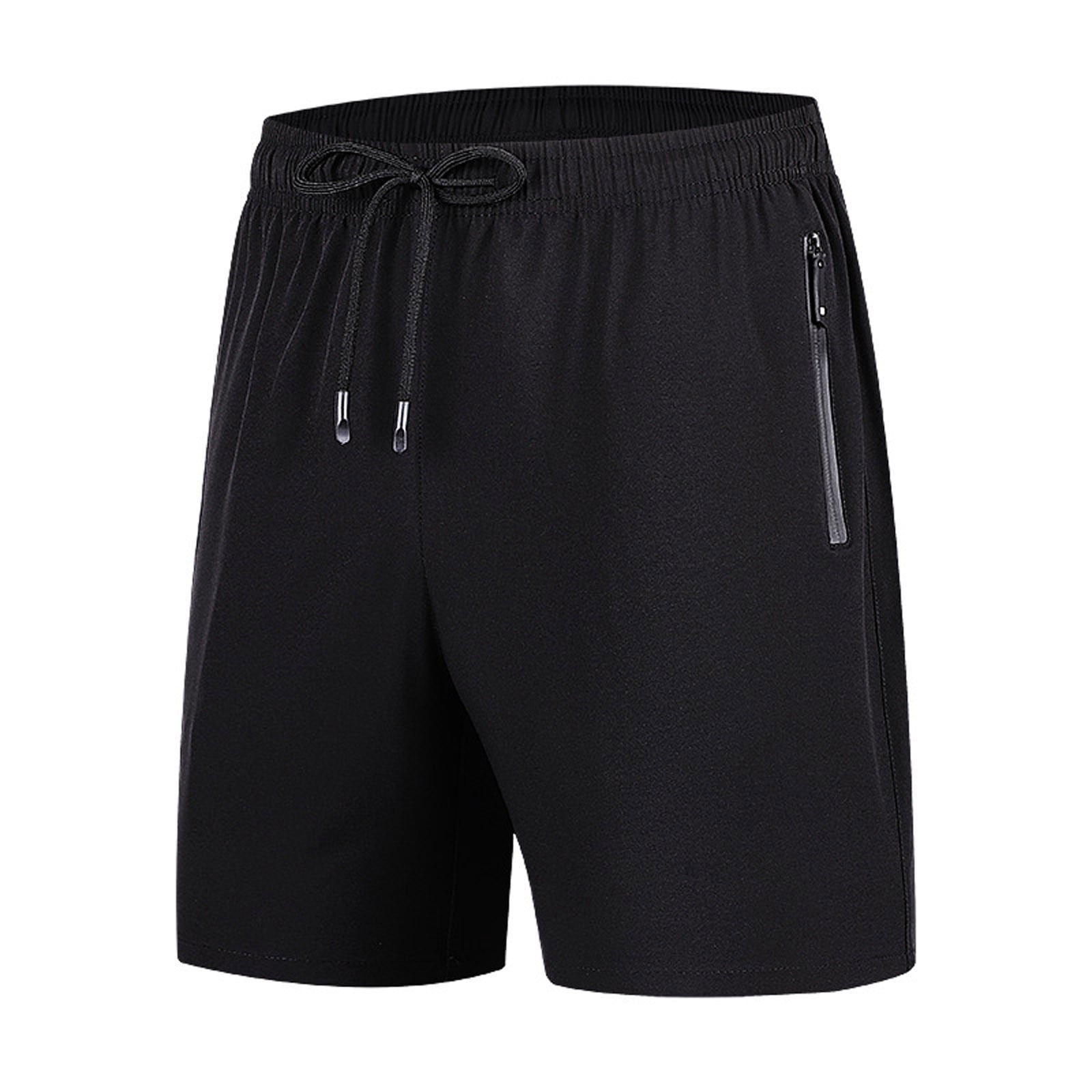 cllios Men's Gym Shorts Summer Thin Solid Beach Pants Casual Five-Inch ...