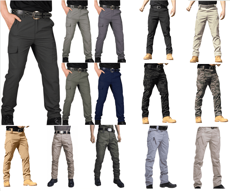 cllios Men's Outdoor Cargo Pants Rip Stop Lightweight Waterproof ...