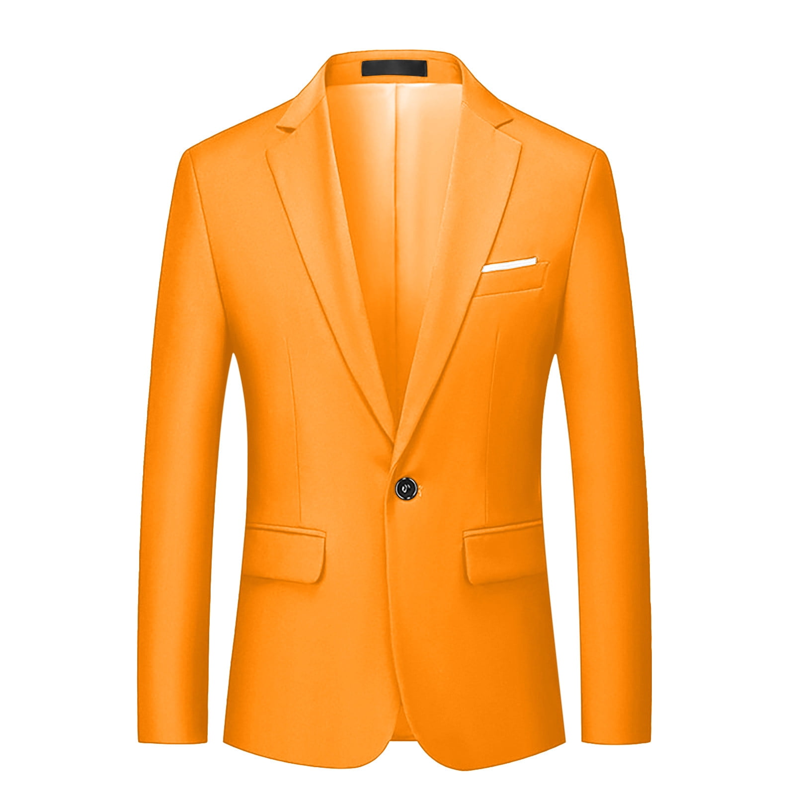 cllios Men's Sport Coats & Blazers Solid Tuxedo Blazers Jacket Business ...