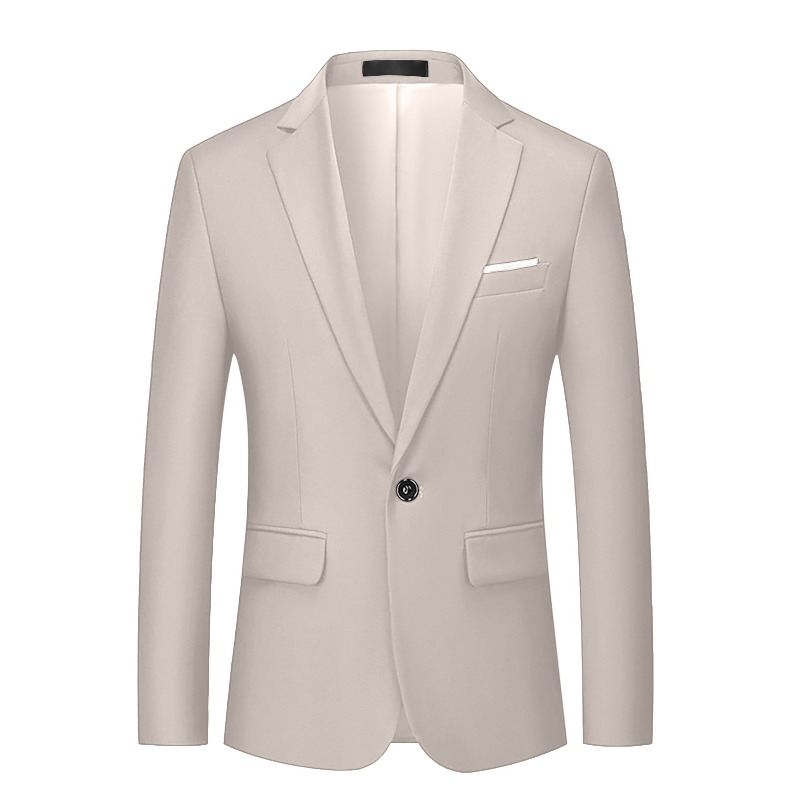 cllios Men's Sport Coats & Blazers Solid Tuxedo Blazers Jacket Business ...