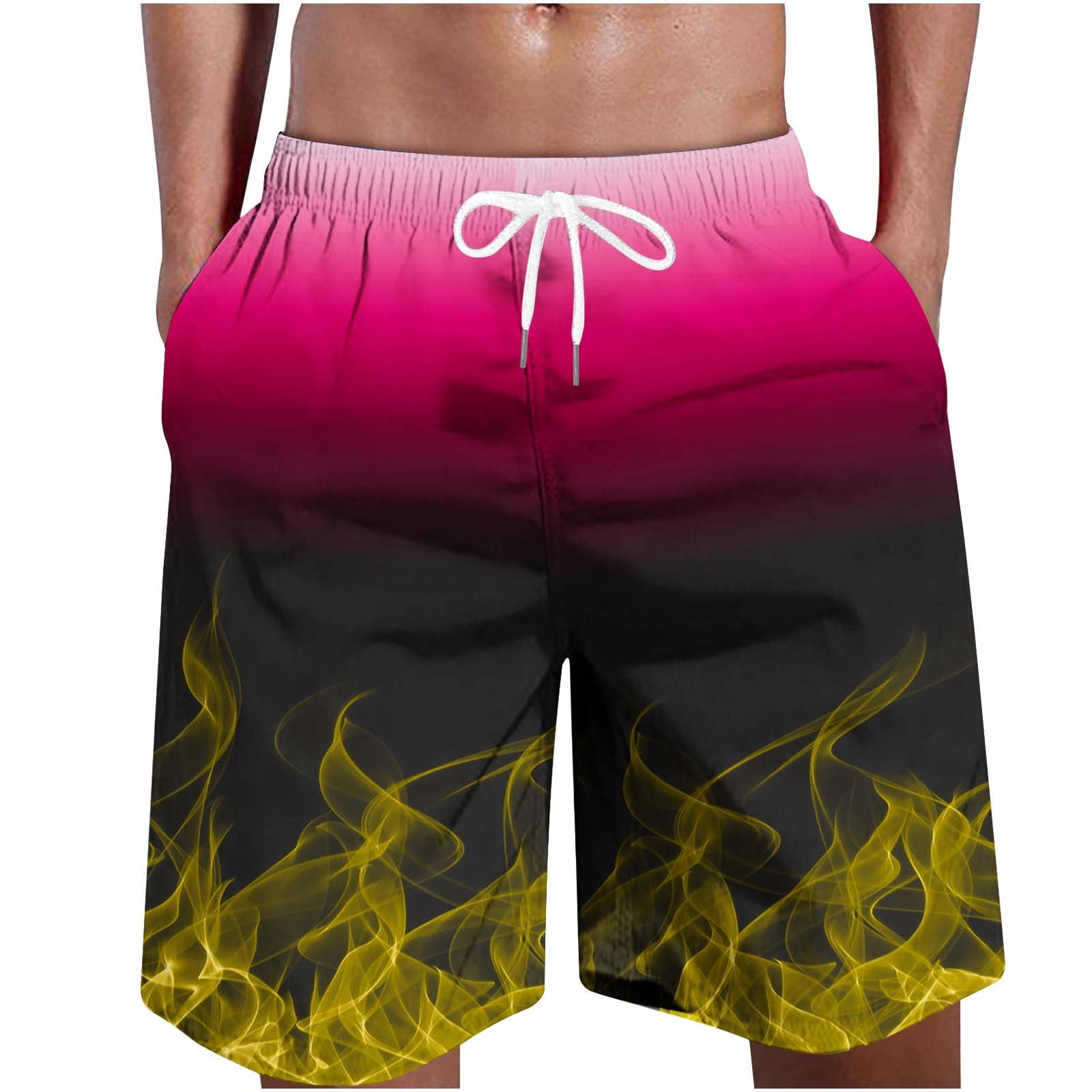 Cllios Mens Swim Trunks Big And Tall Summer Breathable Surfing Board
