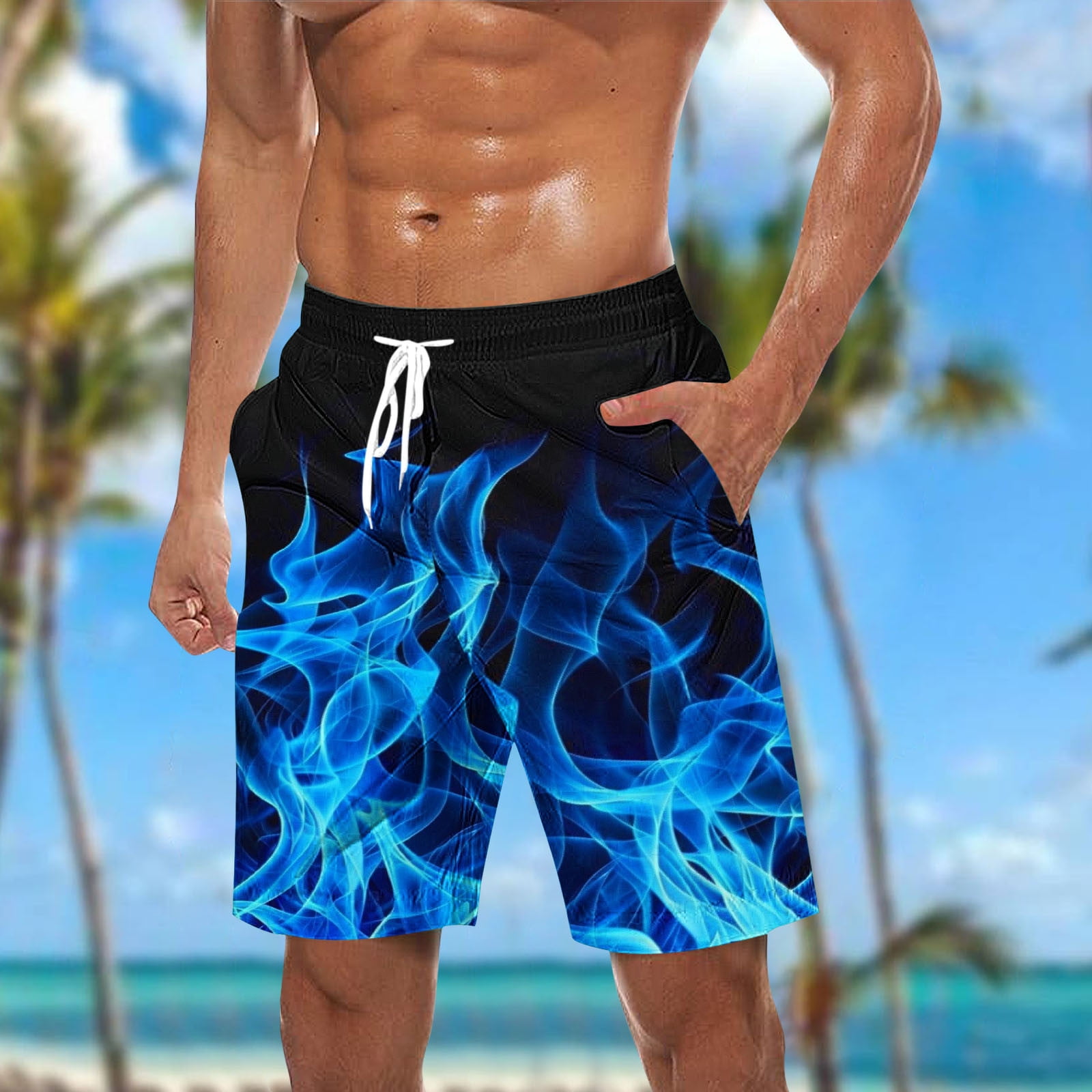 cllios Men's Swim Trunks No Liner,9 Inch Quick Dry Board Shorts Big and ...
