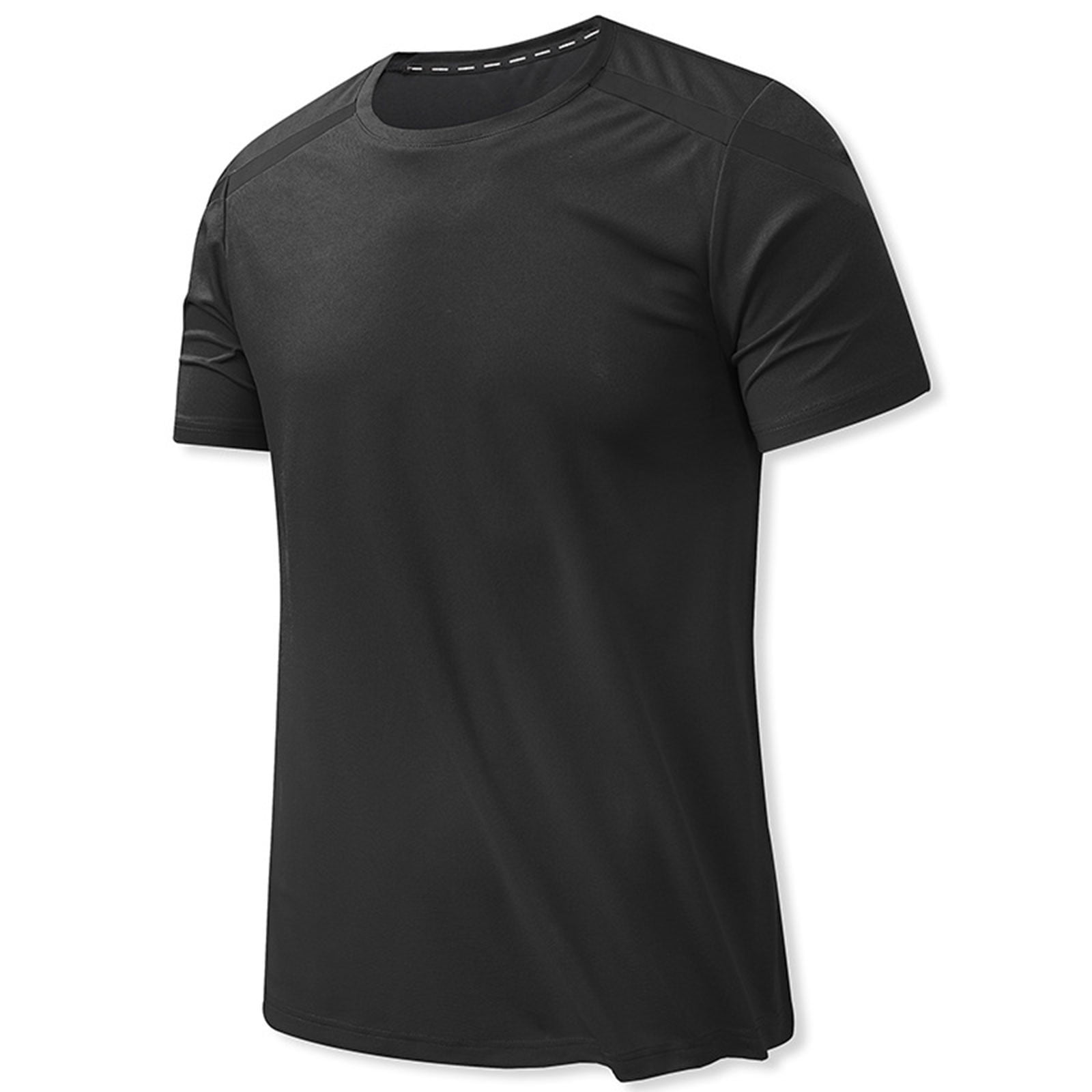cllios Men's Workout Shirts Moisture Wicking Athletic Shirts for Men Quick Dry Active ...