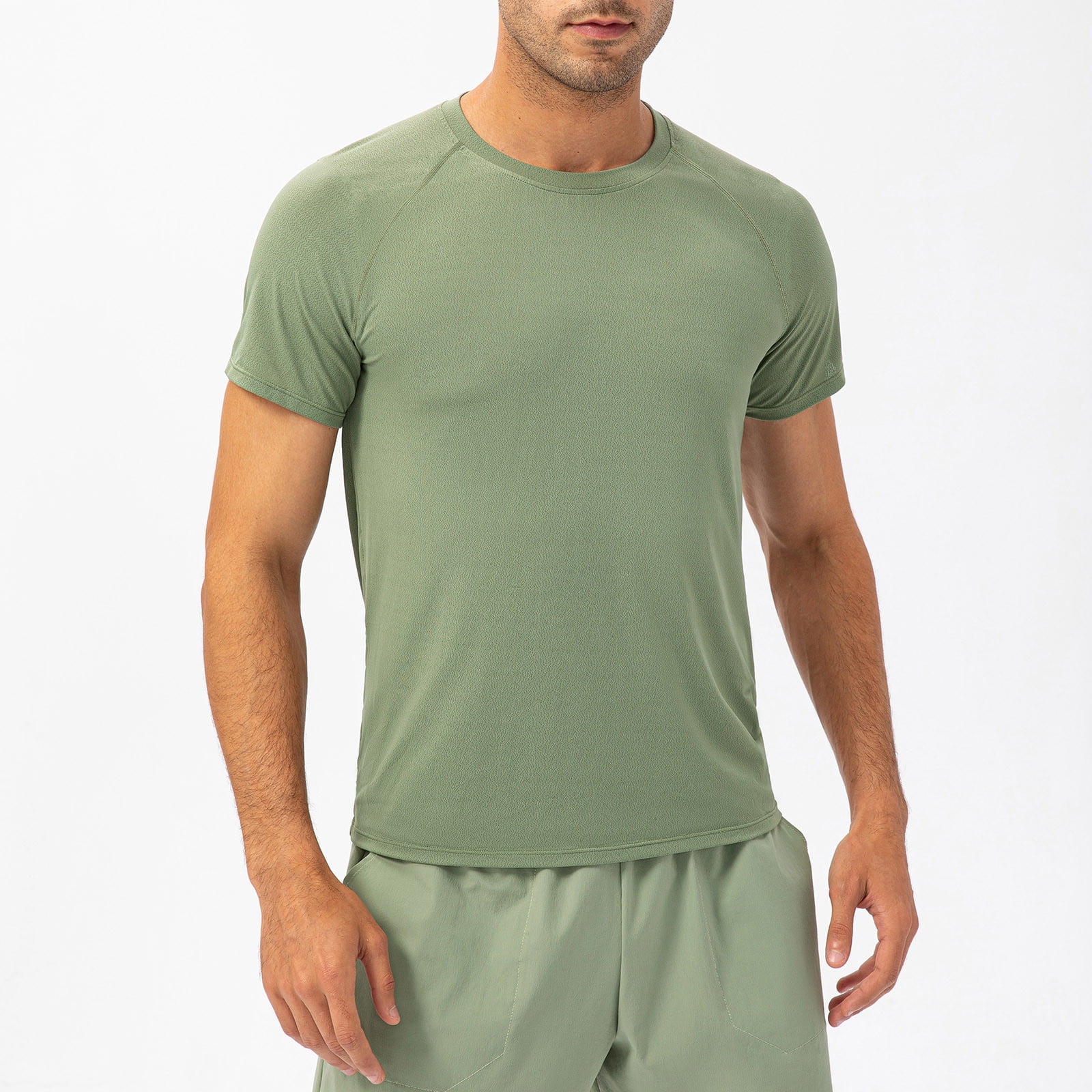 cllios Mens Athletic T Shirts Quick Dry Gym Short Sleeves Moisture Wicking Shirts Lightweight ...