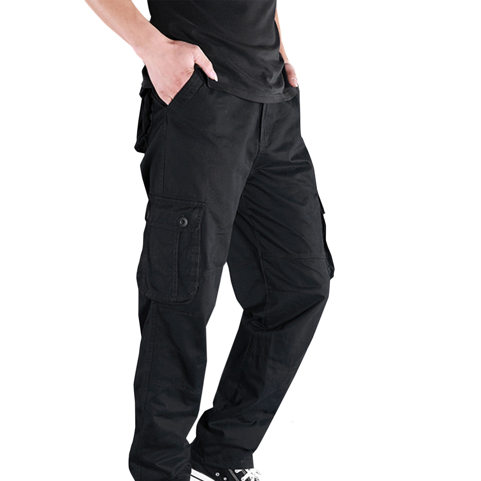 cllios Mens Cargo Pants Big and Tall Multi Pockets Pants Work Work ...