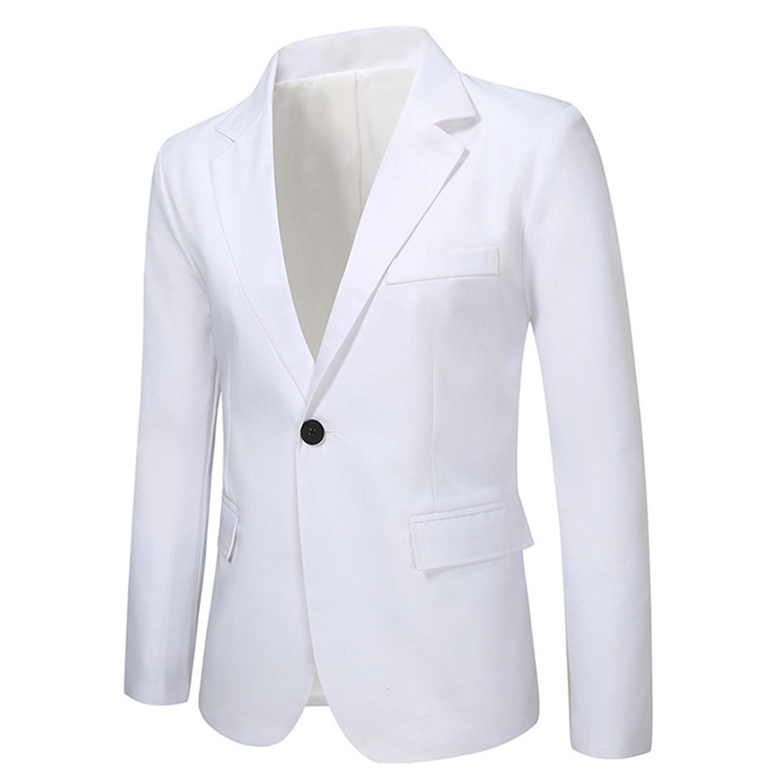cllios Mens Casual Blazer Lightweight One Botton Shawl Lapel Suit ...