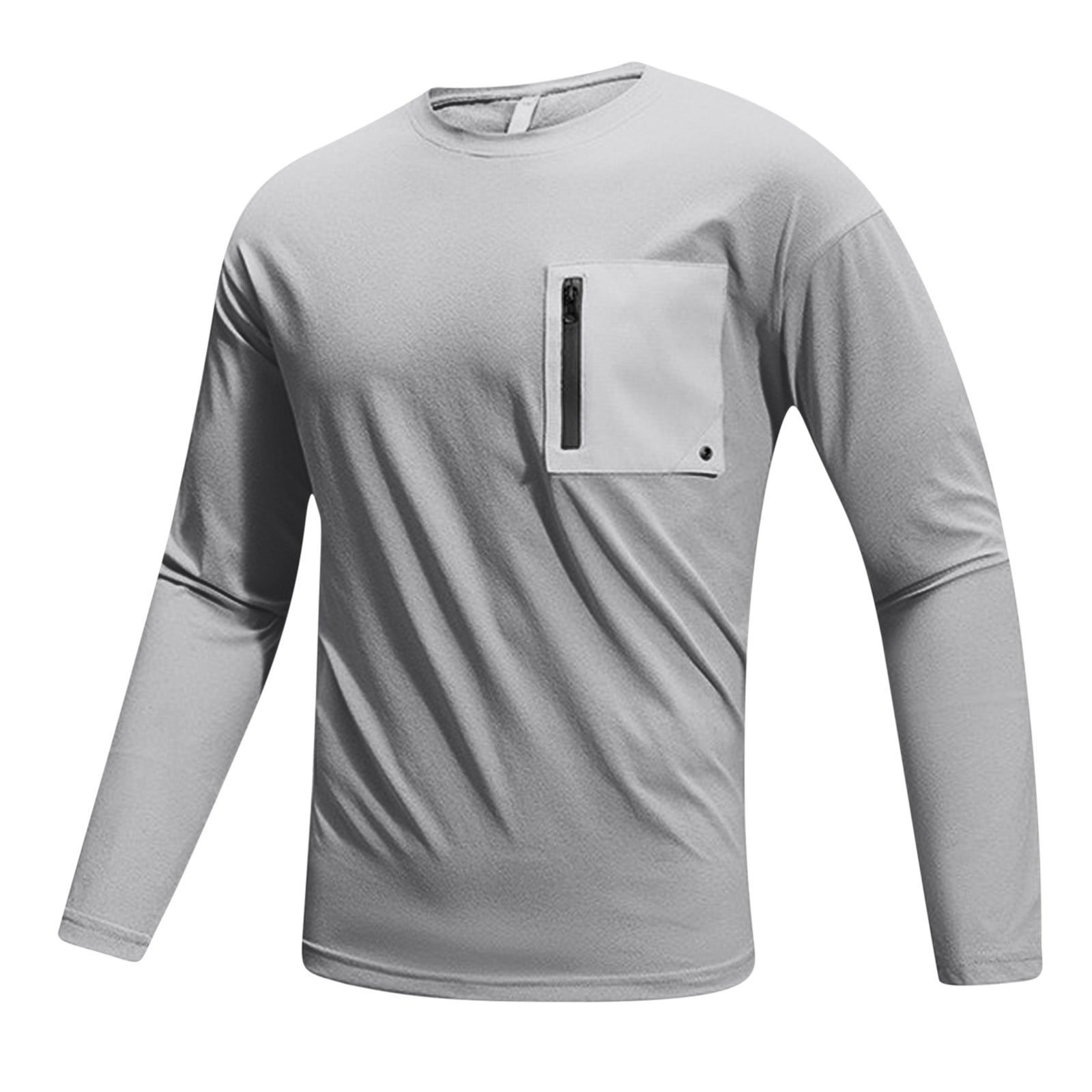 cllios Mens Long Sleeve Shirts Quick Dry Athletic Performance Tshirts Moisture Wicking Workout T ...