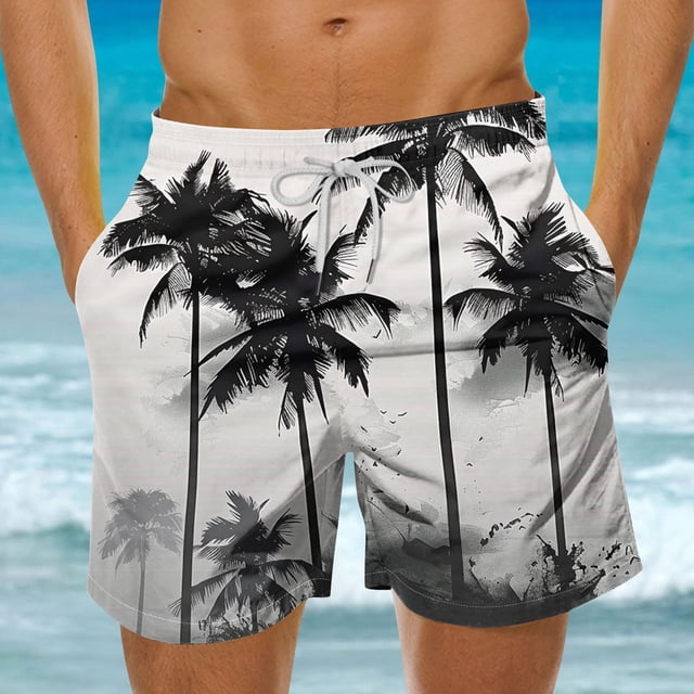 cllios Mens Swim Trunks Big and Tall Quick Dry Board Shorts Elastic ...