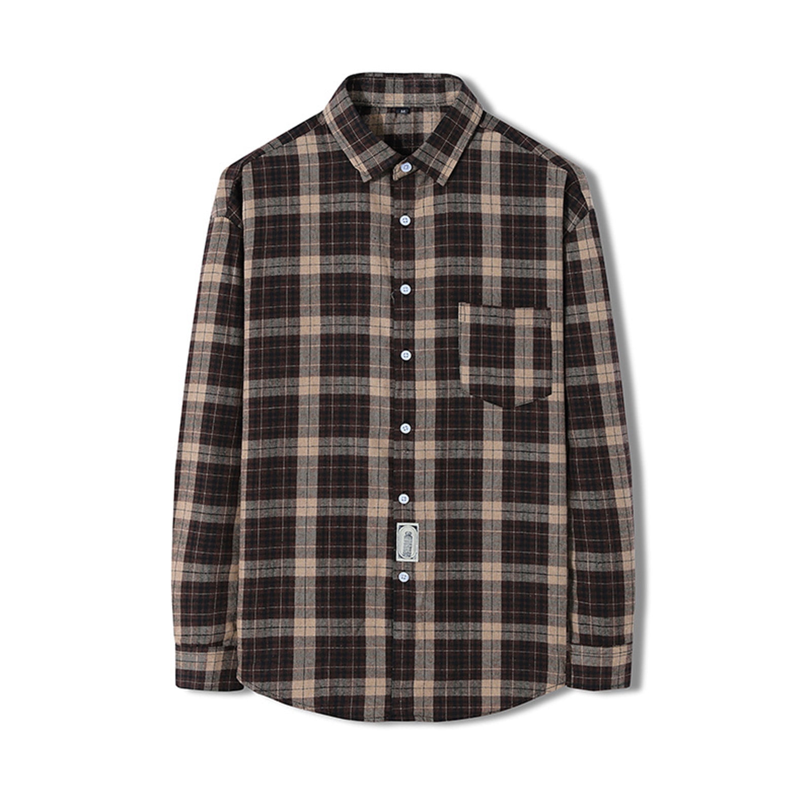cllios Plaid Flannel Shirts for Men Big and Tall Button Down Outerwear ...