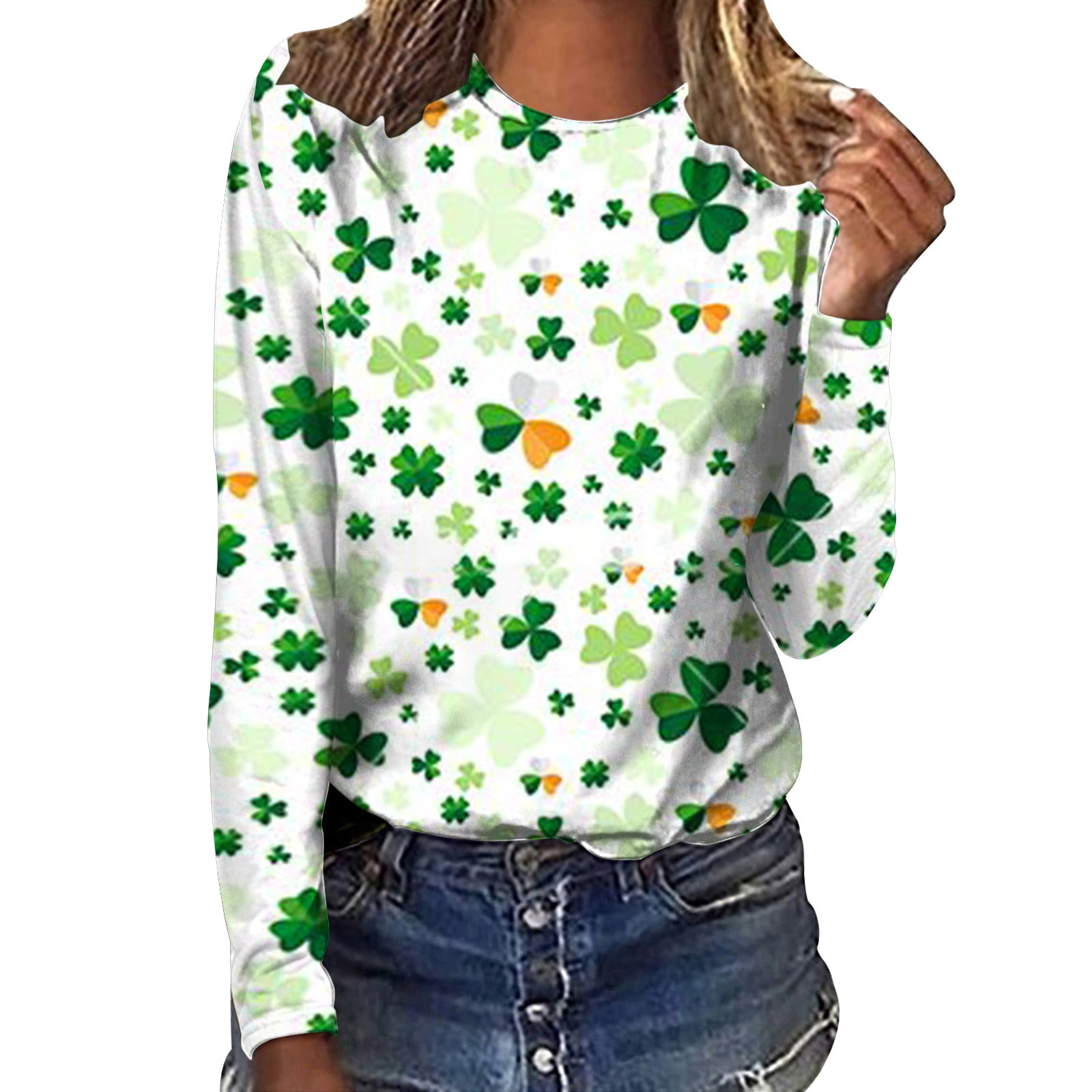 Cllios Women Tops Clearance Happy St Patricks Day Shirts Women 2024