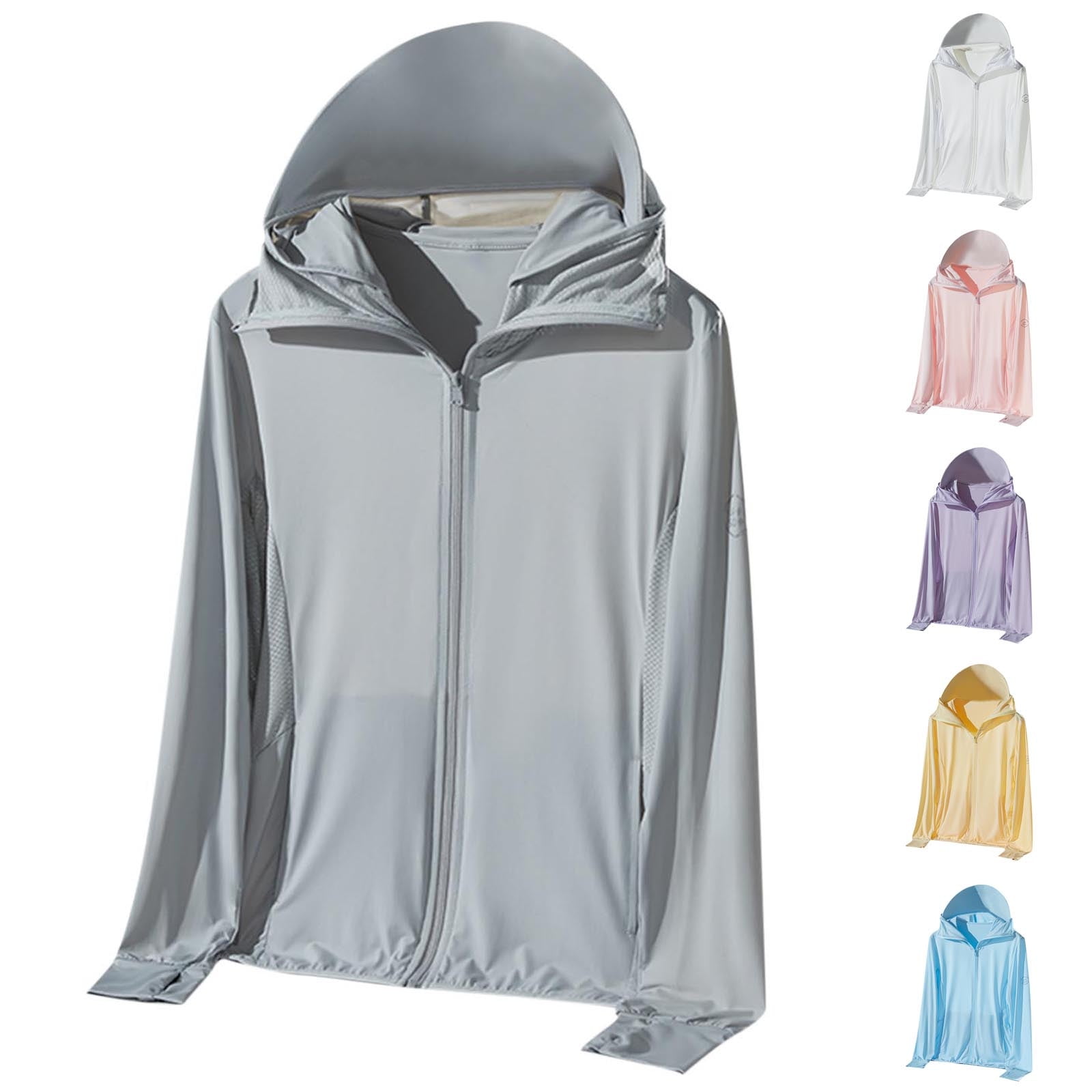 cllios Women's UPF 50+ Sun Protection Hoodie Jacket Lightweight Long Sleeve Sun Shirt UV Hoodie ...