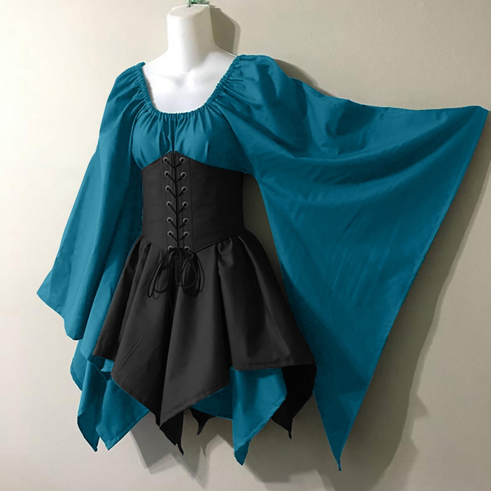 cllios Womens Renaissance Faire Dresses Irish Traditional Plus Size ...