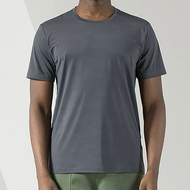 cllios Workout Shirts for Men Quick Dry Moisture Wicking T-Shirts Running Sports Stretch Short ...