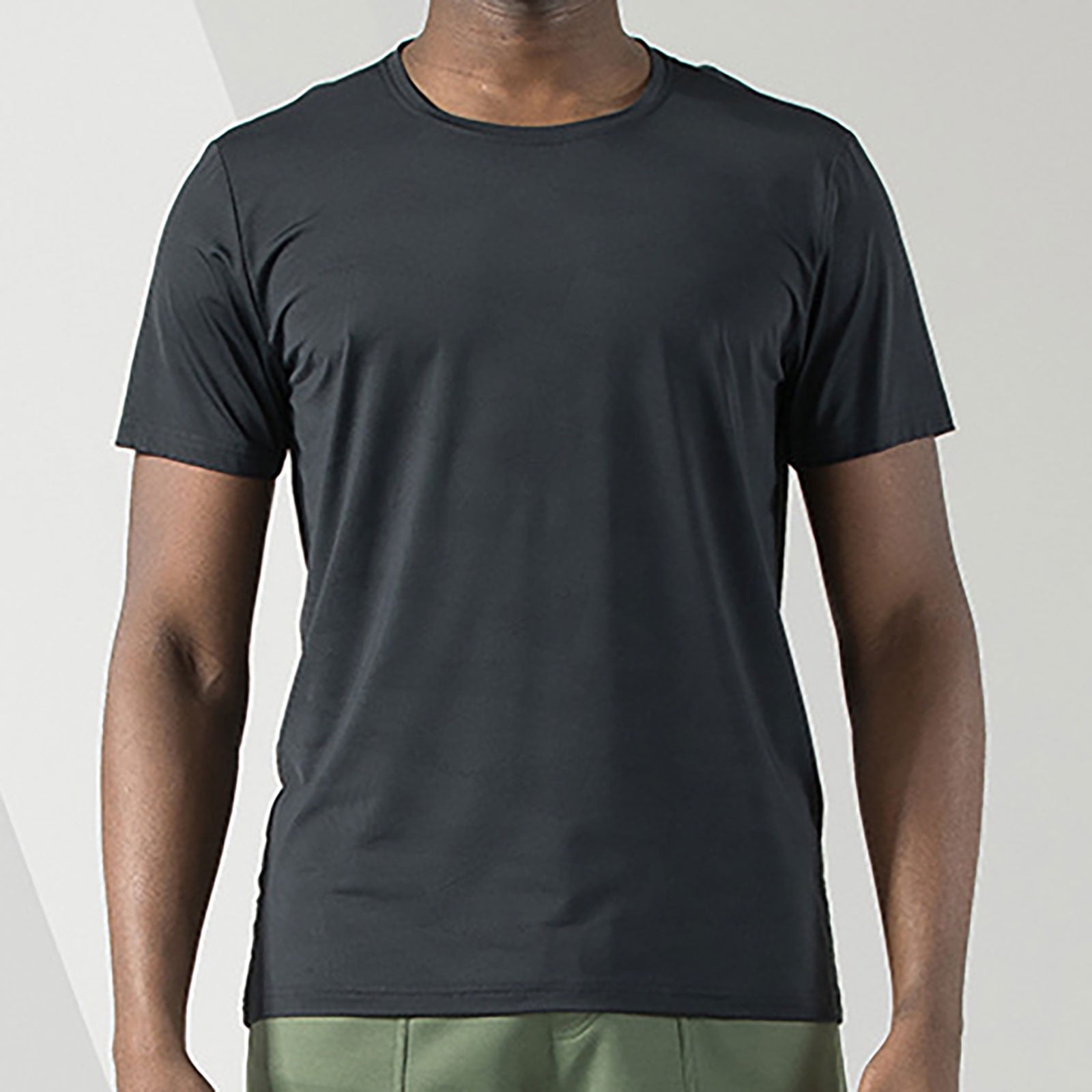 cllios Workout Shirts for Men Quick Dry Moisture Wicking T-Shirts Running Sports Stretch Short ...