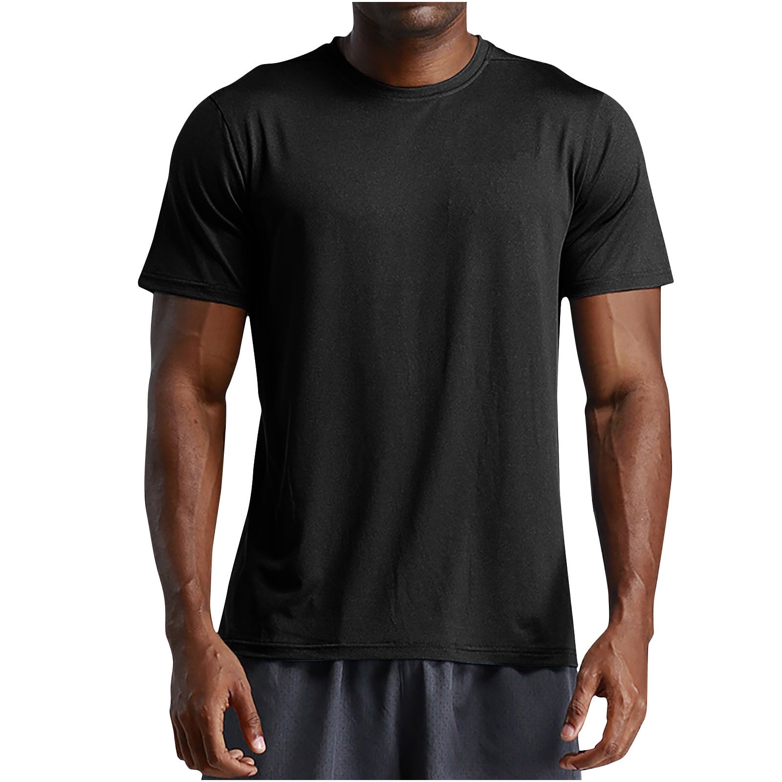 cllios Workout Shirts for Men Moisture Wicking Gym Shirts Quick Dry Athletic Short Sleeve T ...