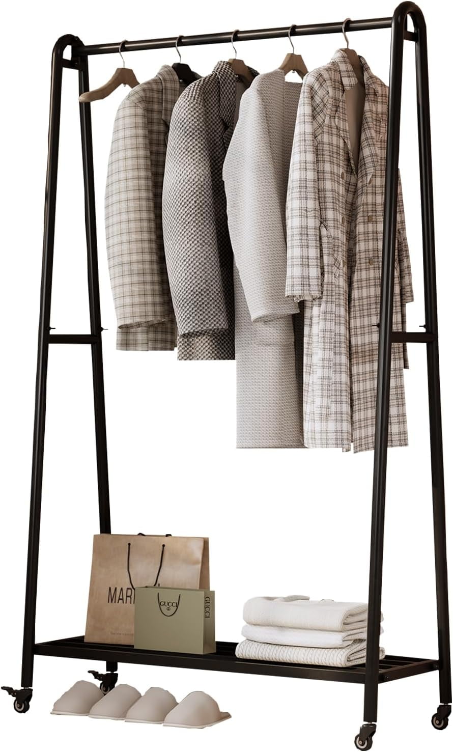 clothing rack with shelves,Rolling Heavy Duty garment racks ...