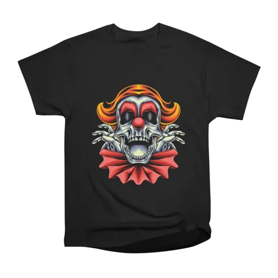 clown skull T-Shirt Tee Gift For Him Merch For Her Apparel For Friend 1 ...