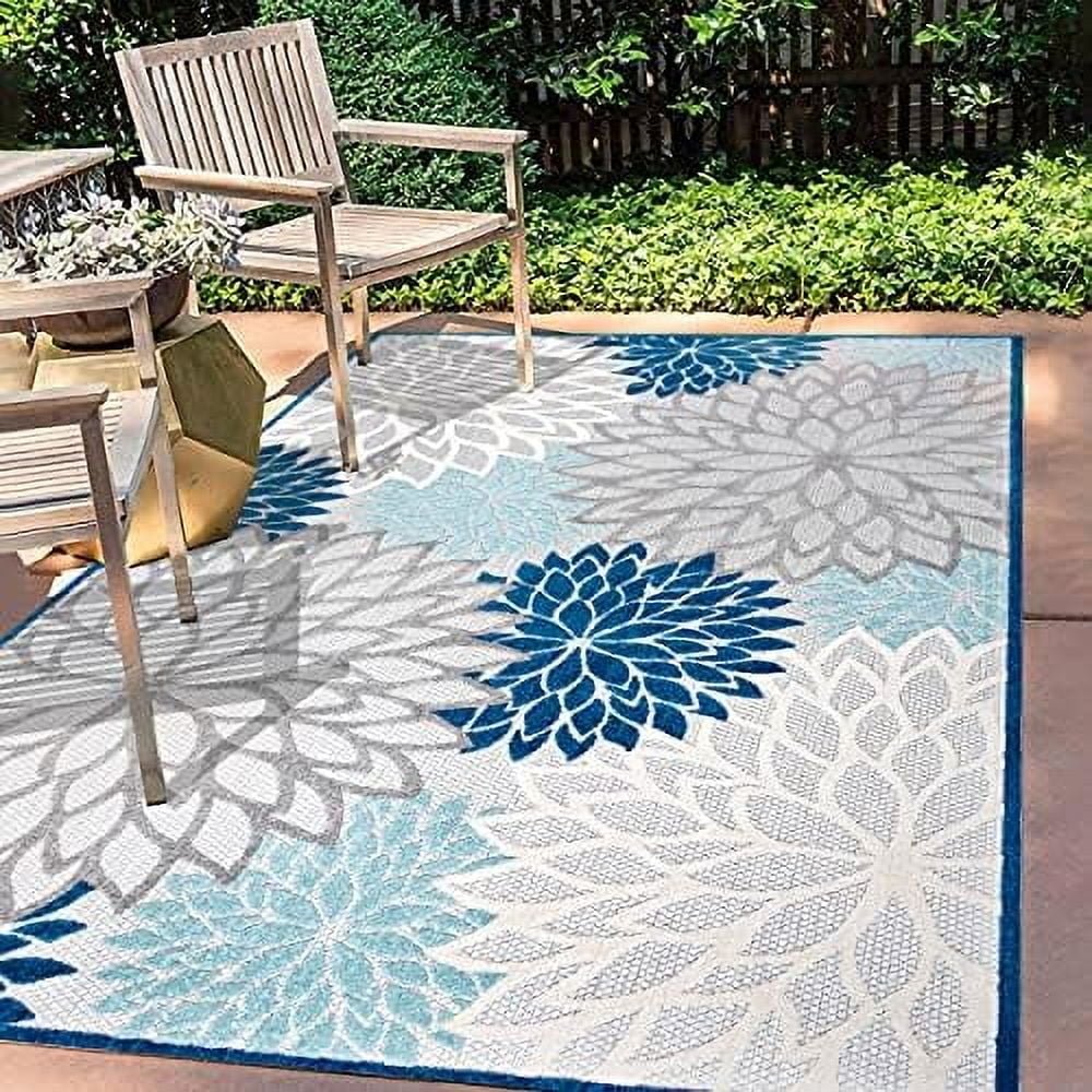 cma109a-3 amalfi coast minori floral indoor/outdoor area rug country ...
