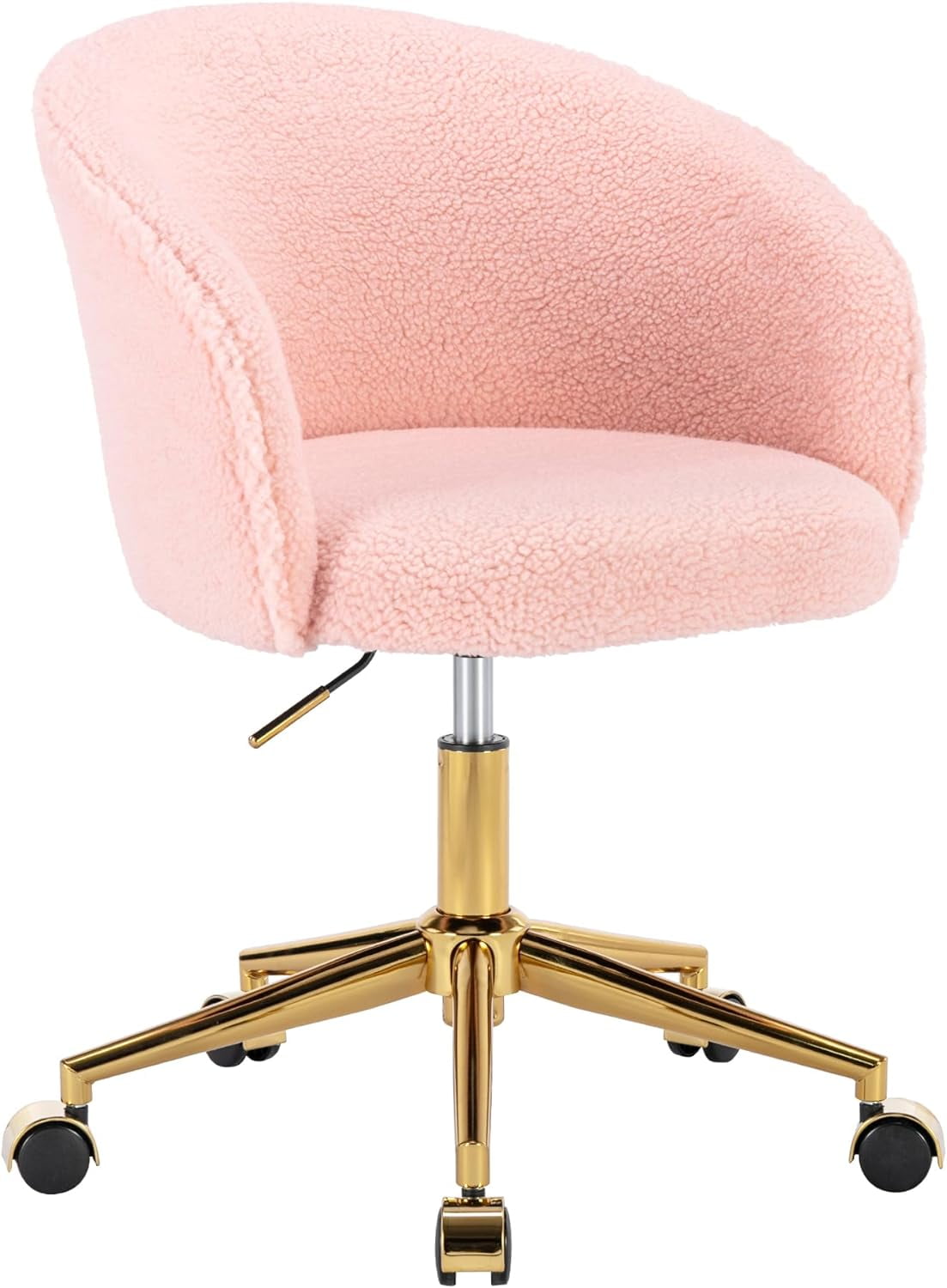 cnyuhnm Faux Fur Office Desk Chair Comfy Fluffy Swivel Modern Leisure ...