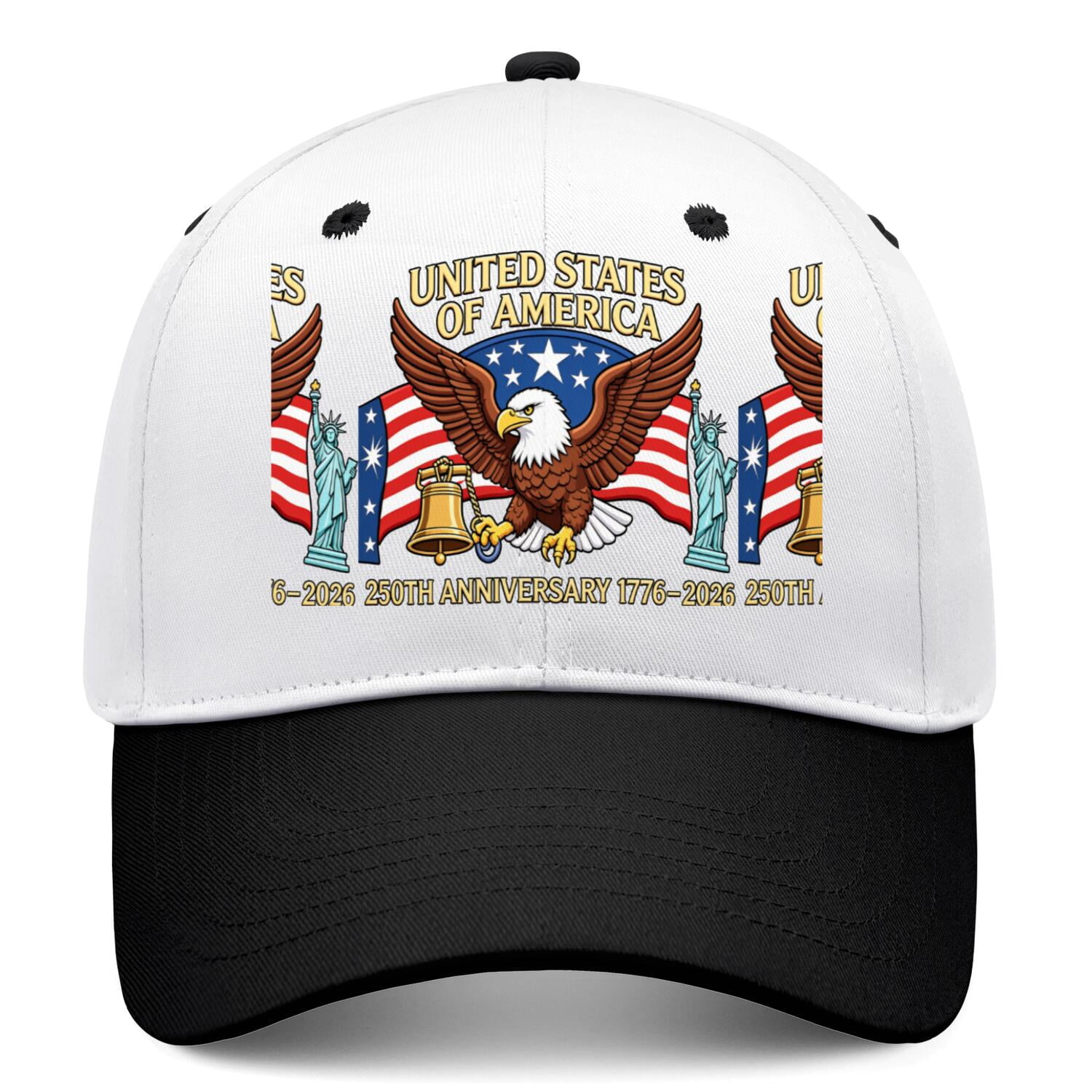 coadipress 250th Anniversary USA Flag Patriotic Eagle Snapback Hat ...