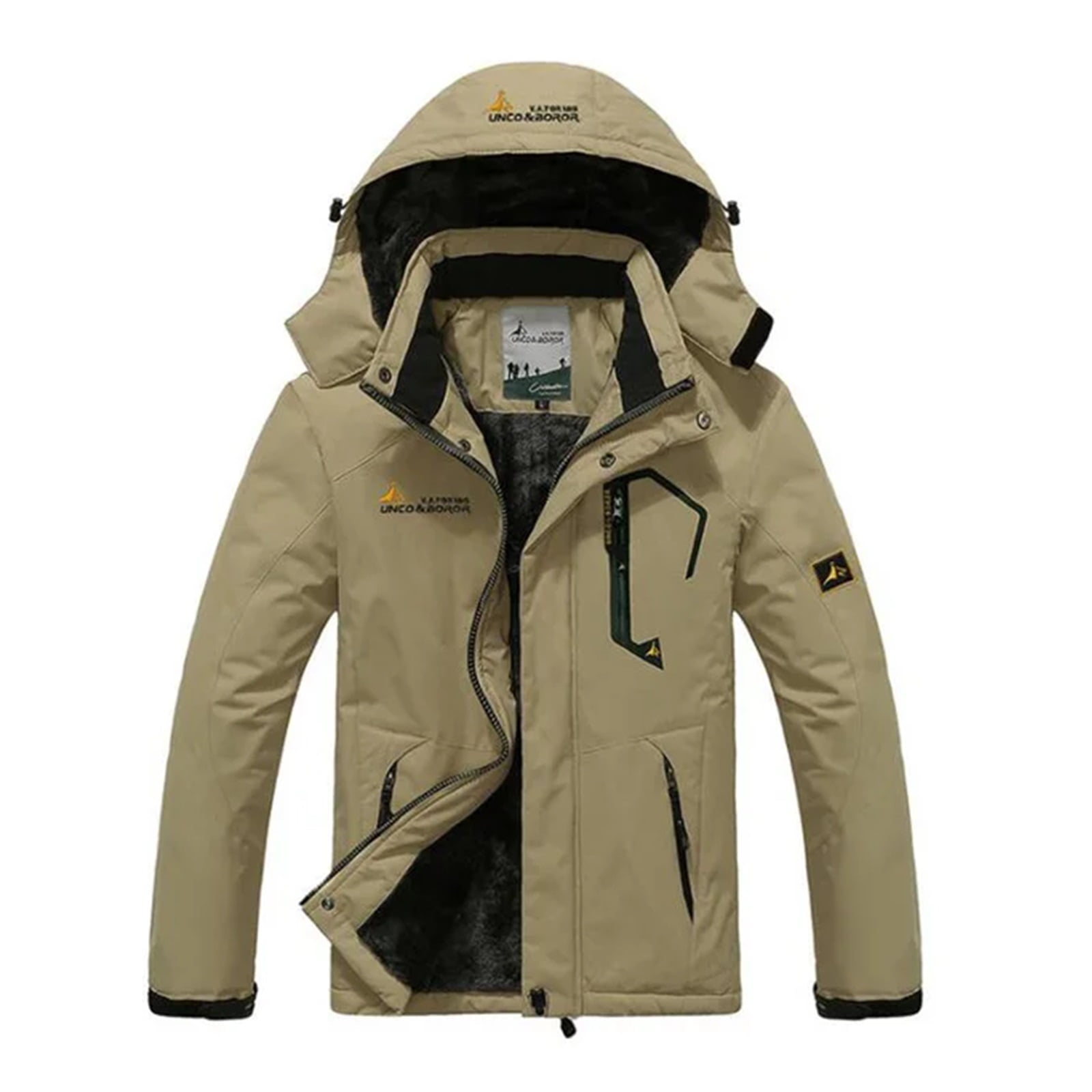 coat Winter Parka Men Windbreak Plus Thick Warm Windproof Fur Coats ...