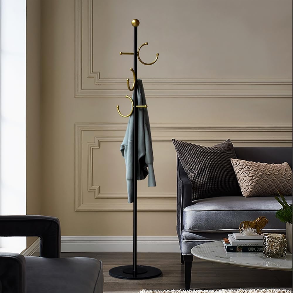 coat rack,Metal Coat Rack Freestanding with Hooks,Entryway Coat Rack ...