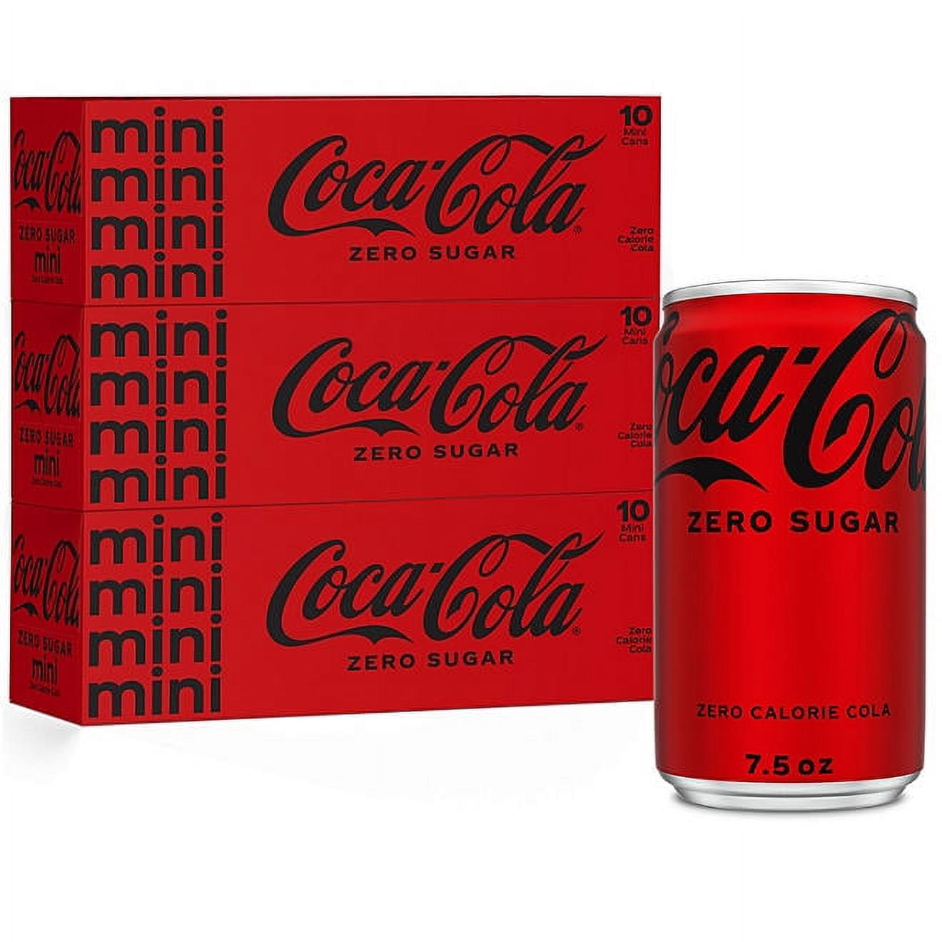 coca cola zero sugar mini cans 30pk - Walmart.com