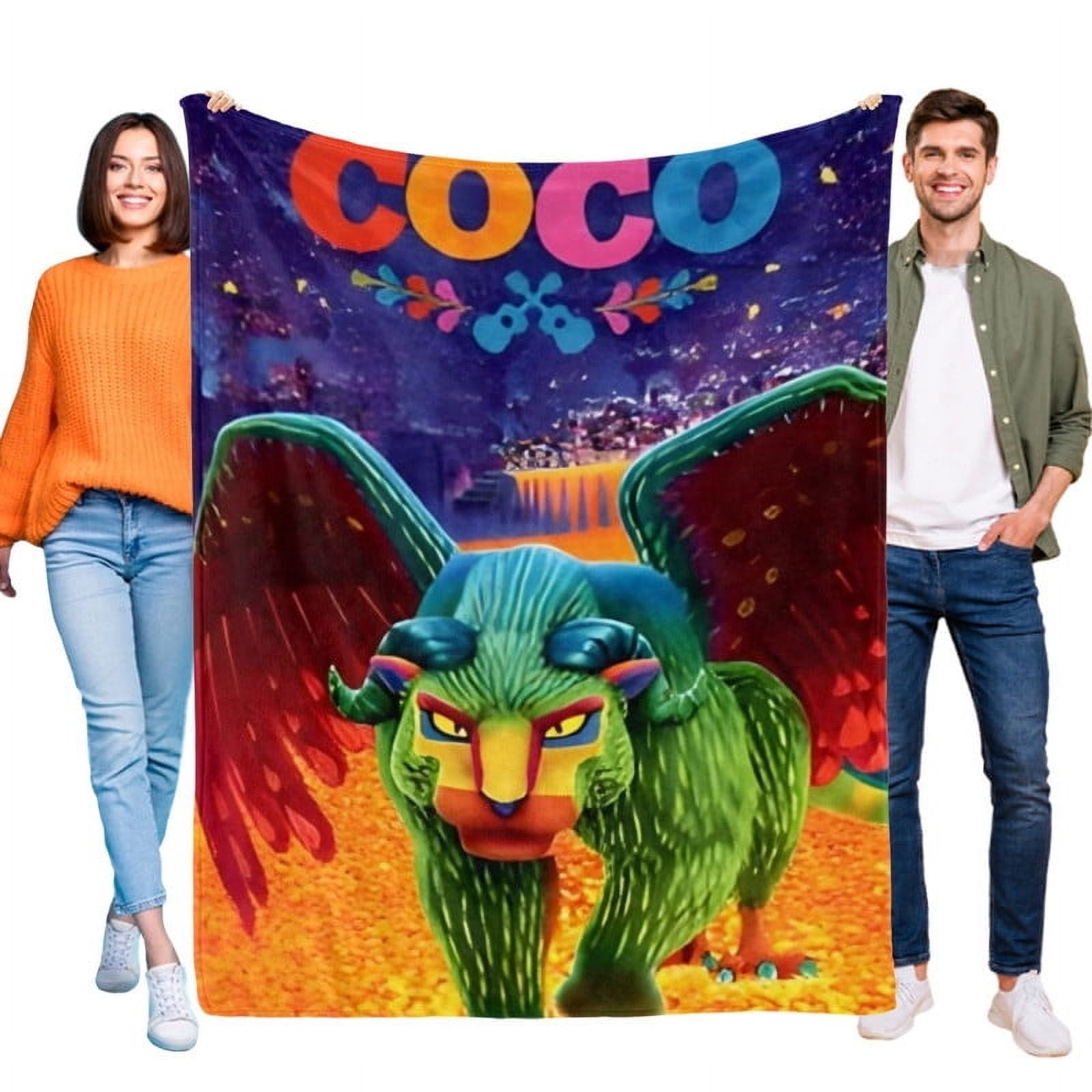 coco flannel blanket 39*59 inch(100*150cm) soft and comfortable with ...