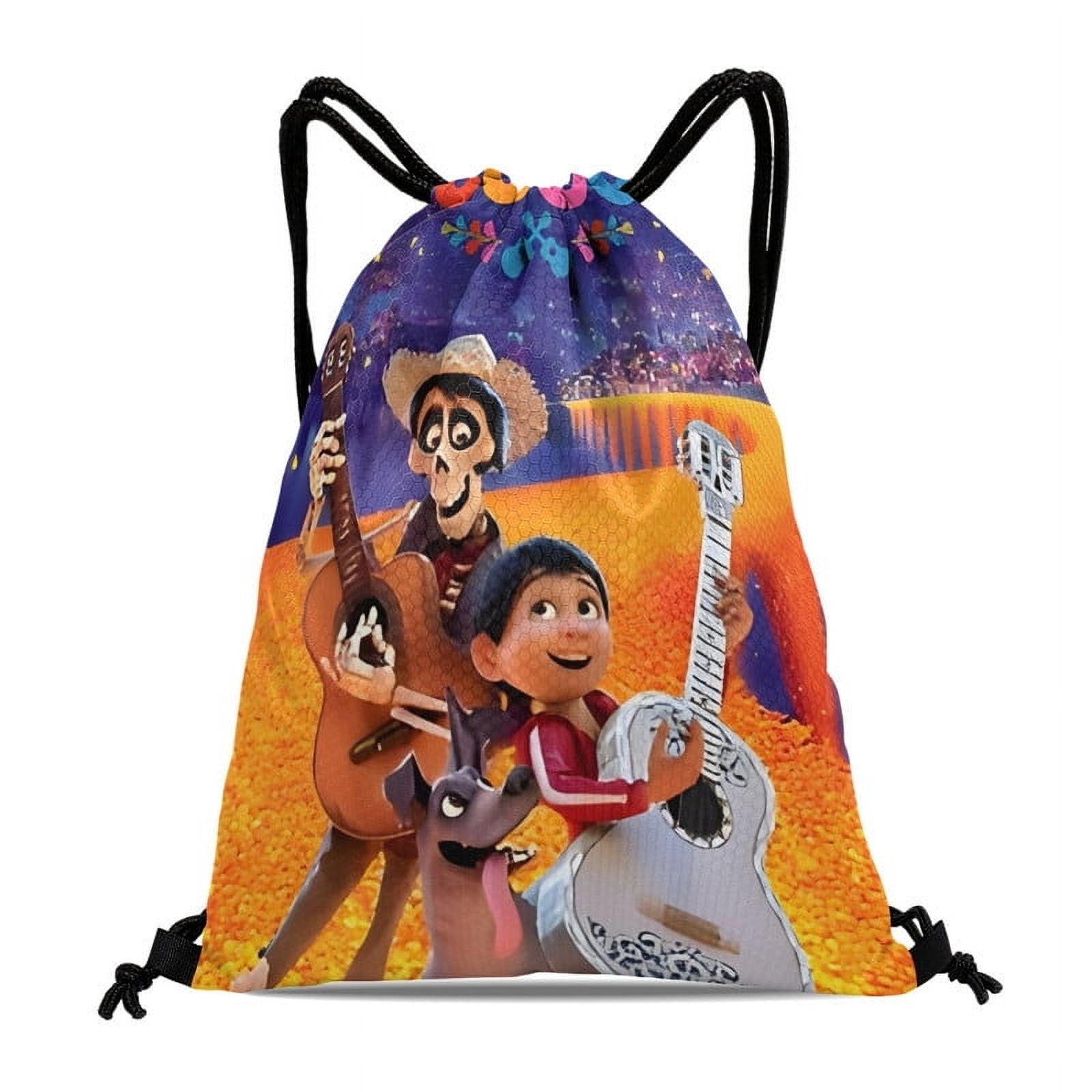 coco pattern with drawstring pocket design measuring 15.7 * 17.7 inches ...