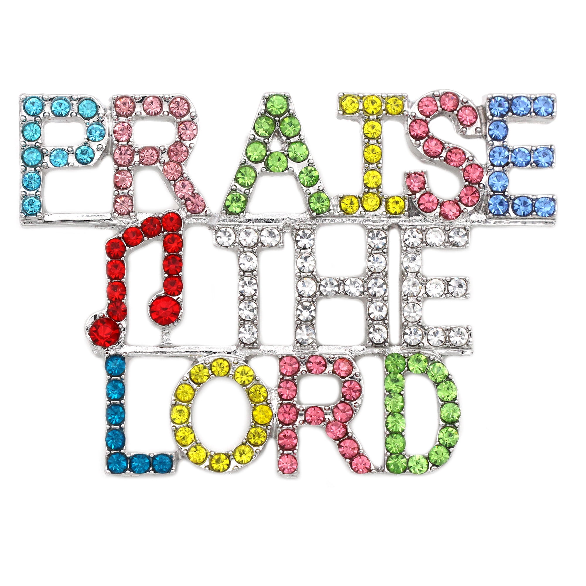 cocojewelry Praise The Lord Word Bible Verse Christian Brooch Pin ...