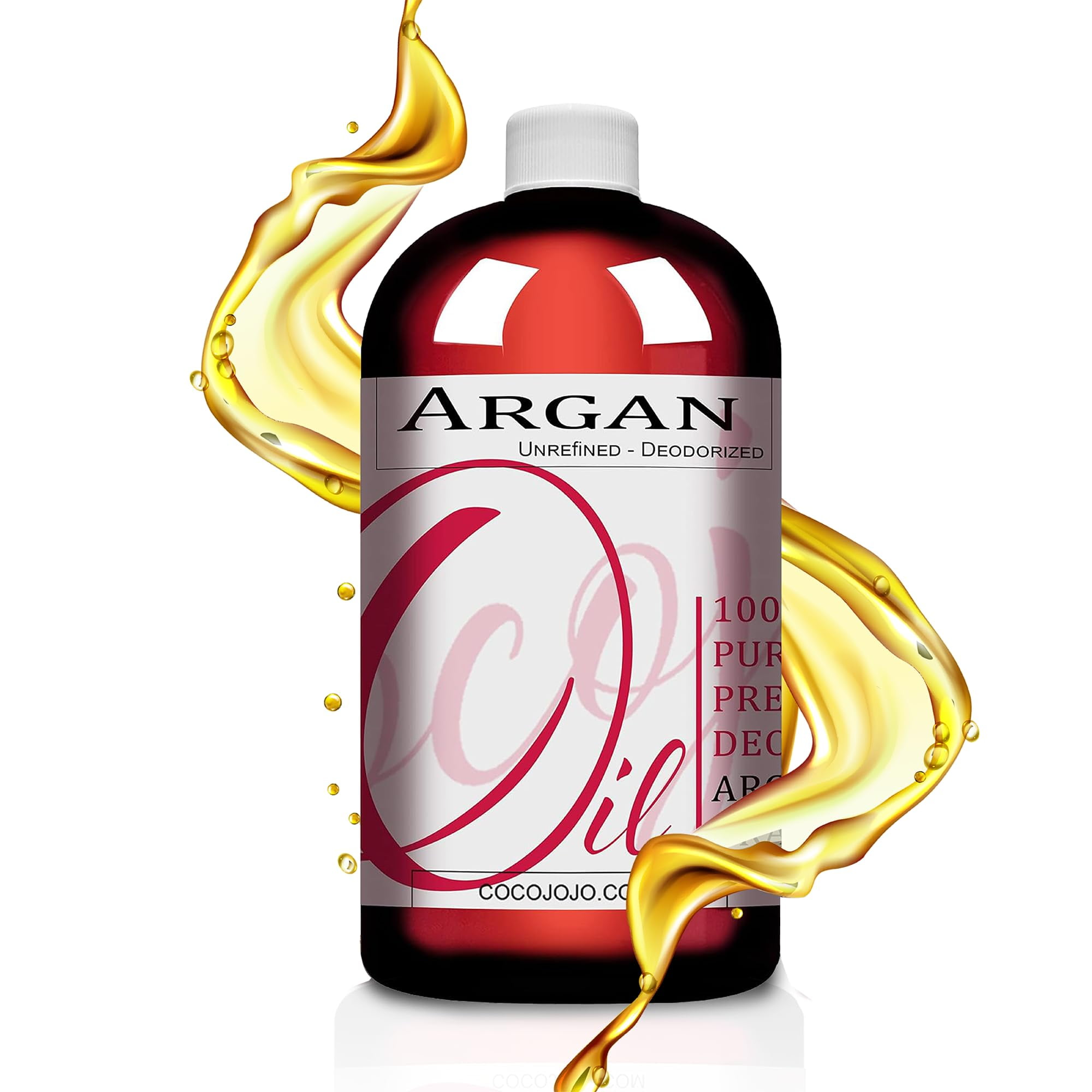 cocojojo Argan Oil - DPF11 Cold Pressed 8 oz Pure Natural Extra Virgin Unrefined Argan Moroccan ...