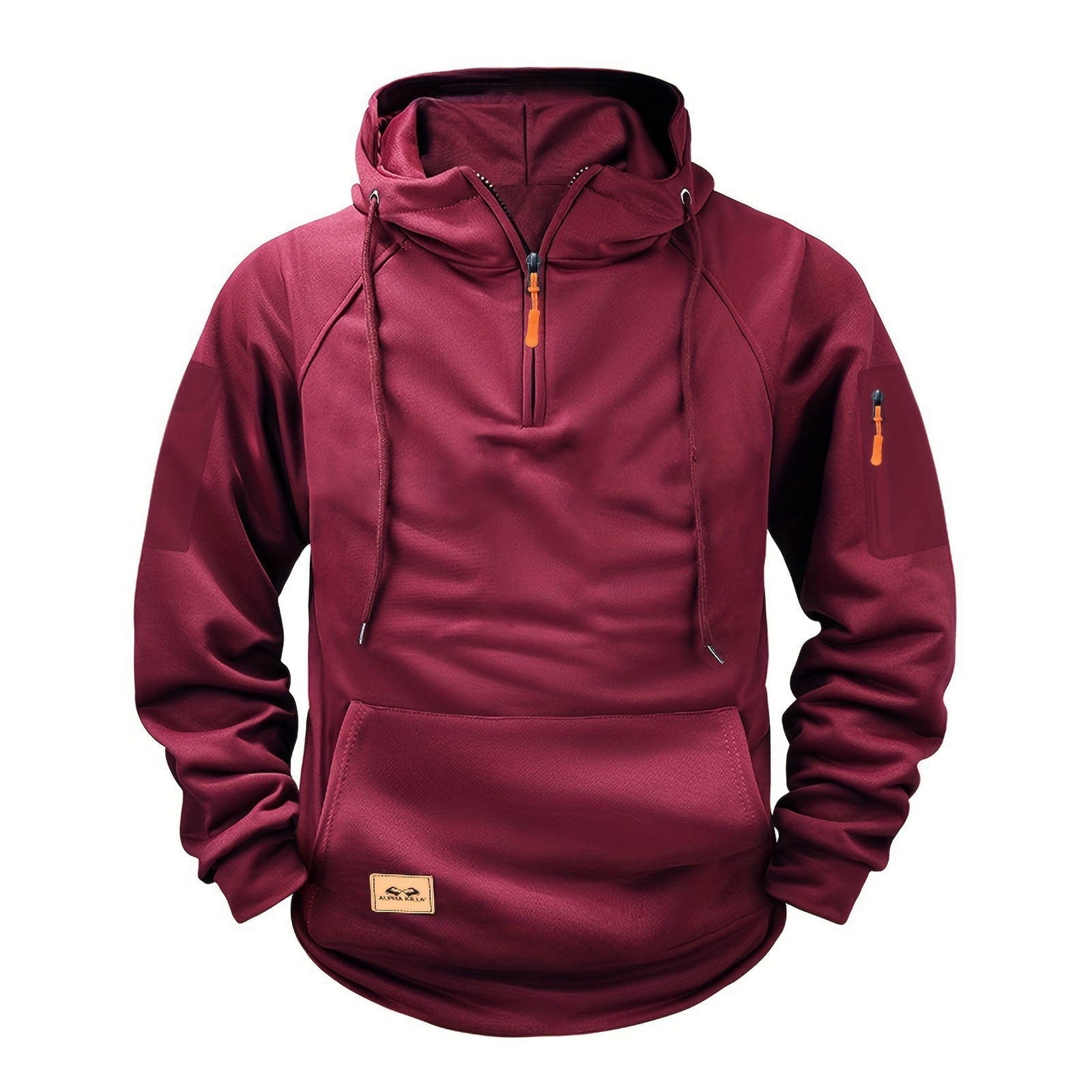 cocolona Mens Half Zip Hoodies Fall Winter Drawstring Oversized Hooded ...