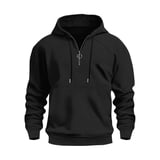 cocolona Mens Hoodies Half Zip Long Sleeve Hooded Sweatshirt Fall ...