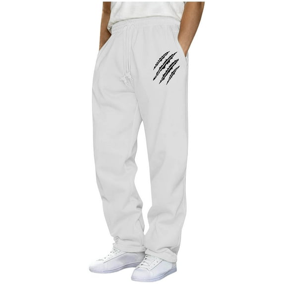 cocolona Mens Sweatpants Straight Leg Baggy Open Bottom Sweat Pants ...