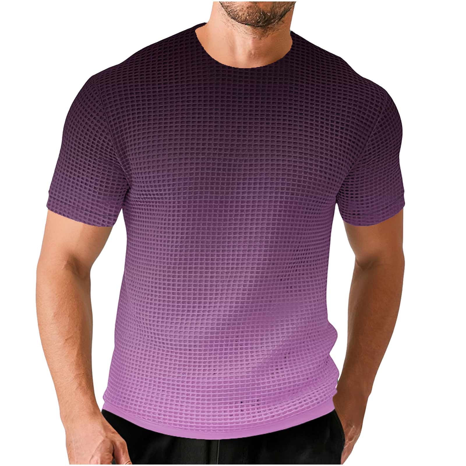 cocolona Mens T-Shirts Summer Short Sleeve Crew Neck Tops Basic Tees ...