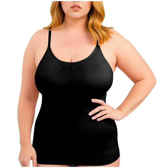 cocolona Womens Shapewear Camisole Summer Sleeveless Casual Solid Color ...