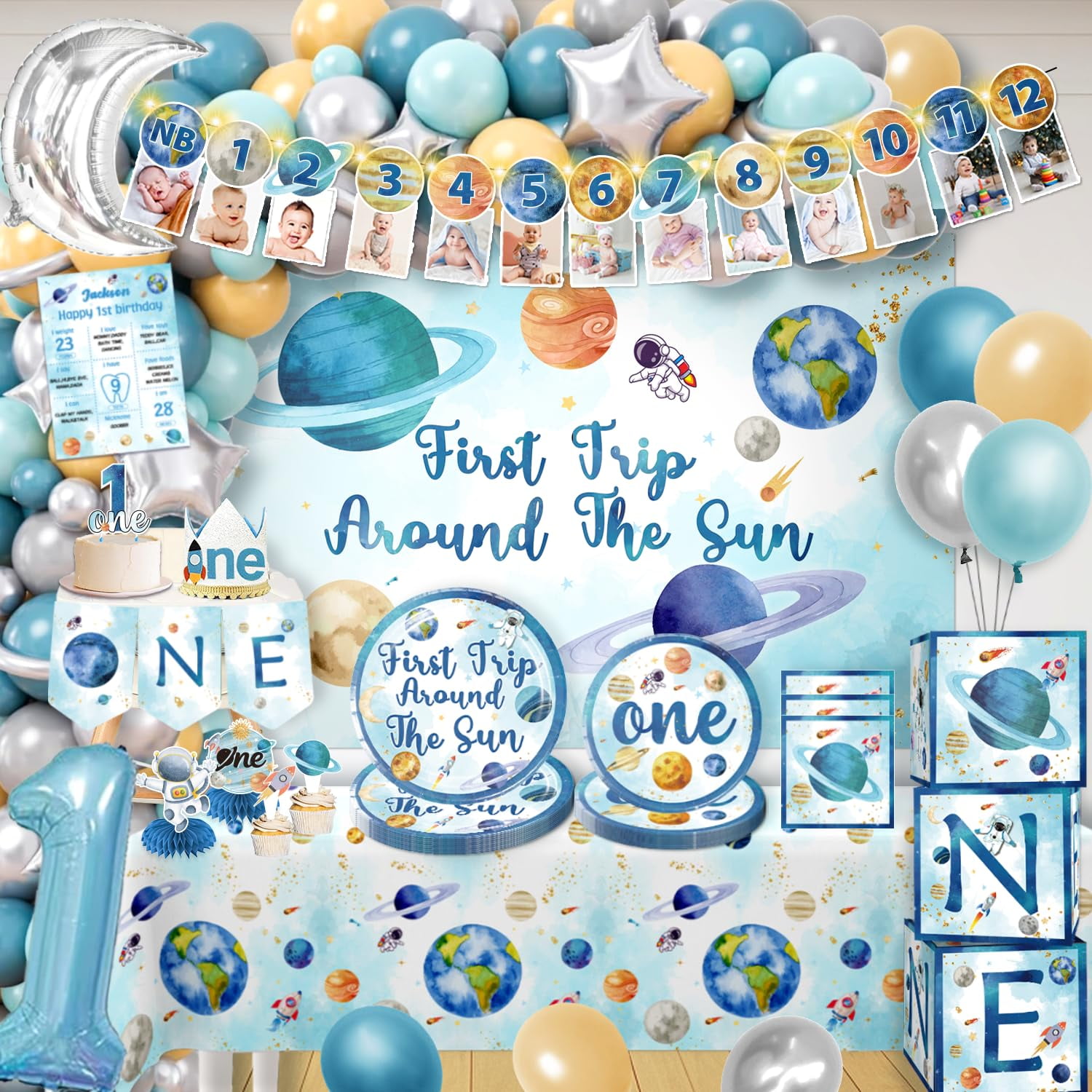 cocomigo 190pcs First Trip MSF2 Around The Sun Decorations Include ...