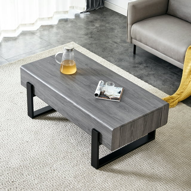 A coffee table made of MDF material. Equipped with drawers made of ...