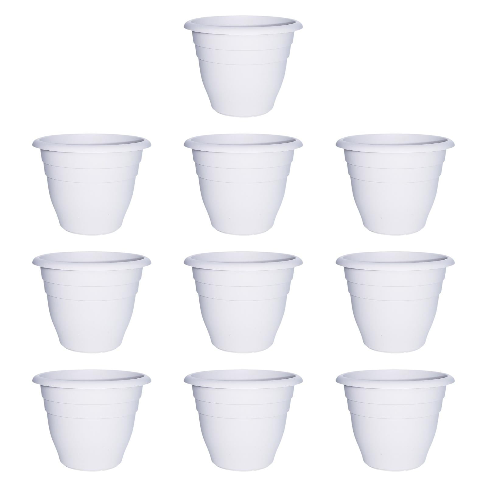 colaxi 10 Pieces Flower Pots Lightweight Plant Pots for Home Living ...
